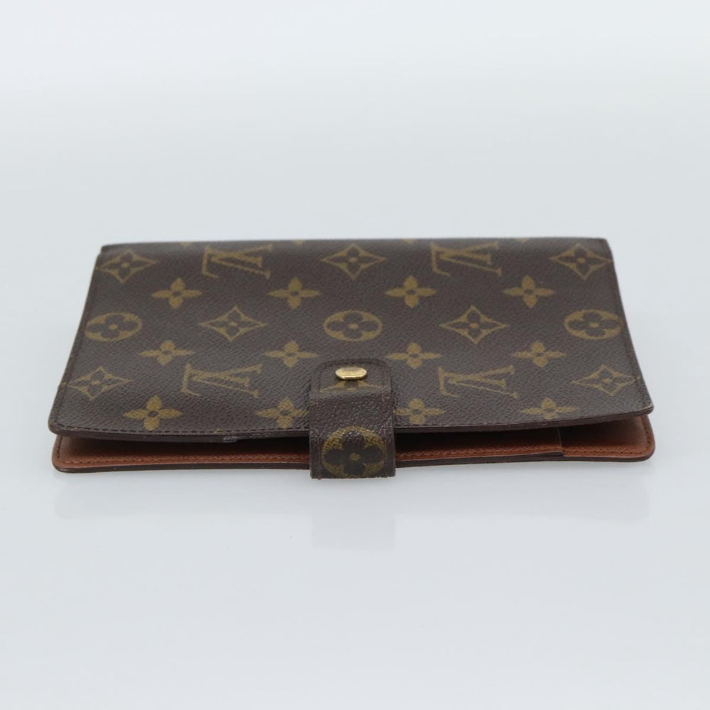 LOUIS VUITTON Monogram Agenda MM Day Planner Cover R20105 LV Auth 1857