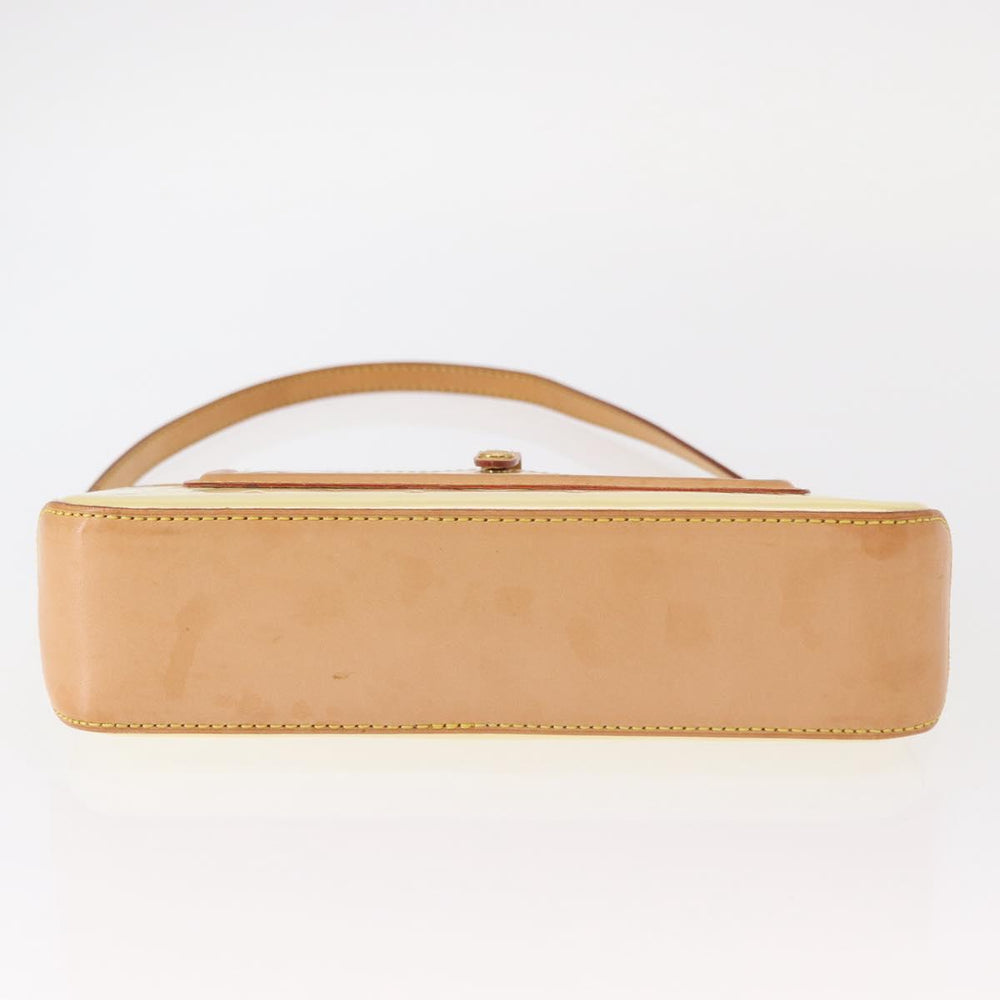 LOUIS VUITTON Vernis Mallory Square Accessory Pouch Perle M91333 LV Au